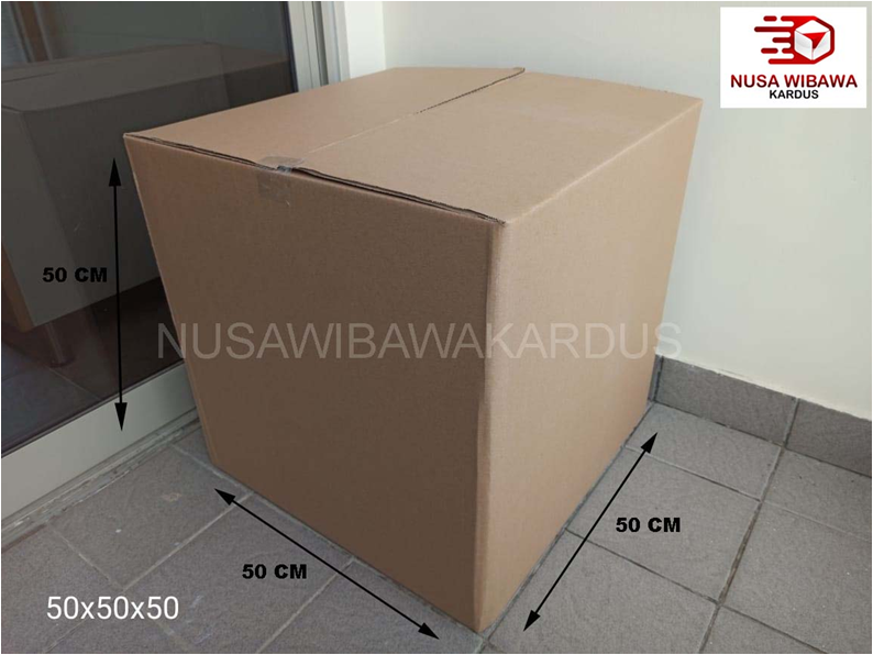 Jual Kardus Packing Ukuran 50cm x 50cm x 50cm - Nusawibawa Kardus
